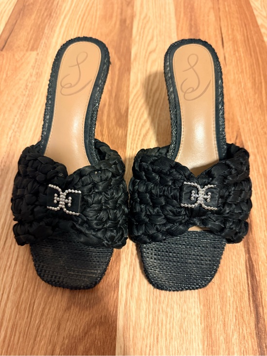 Sam Edelman | Shoes | Sam Edelman Black Braided Slide Mules With ...